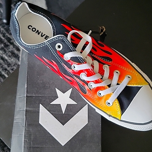 Converse | Shoes | Brand New Flame Converse | Poshmark